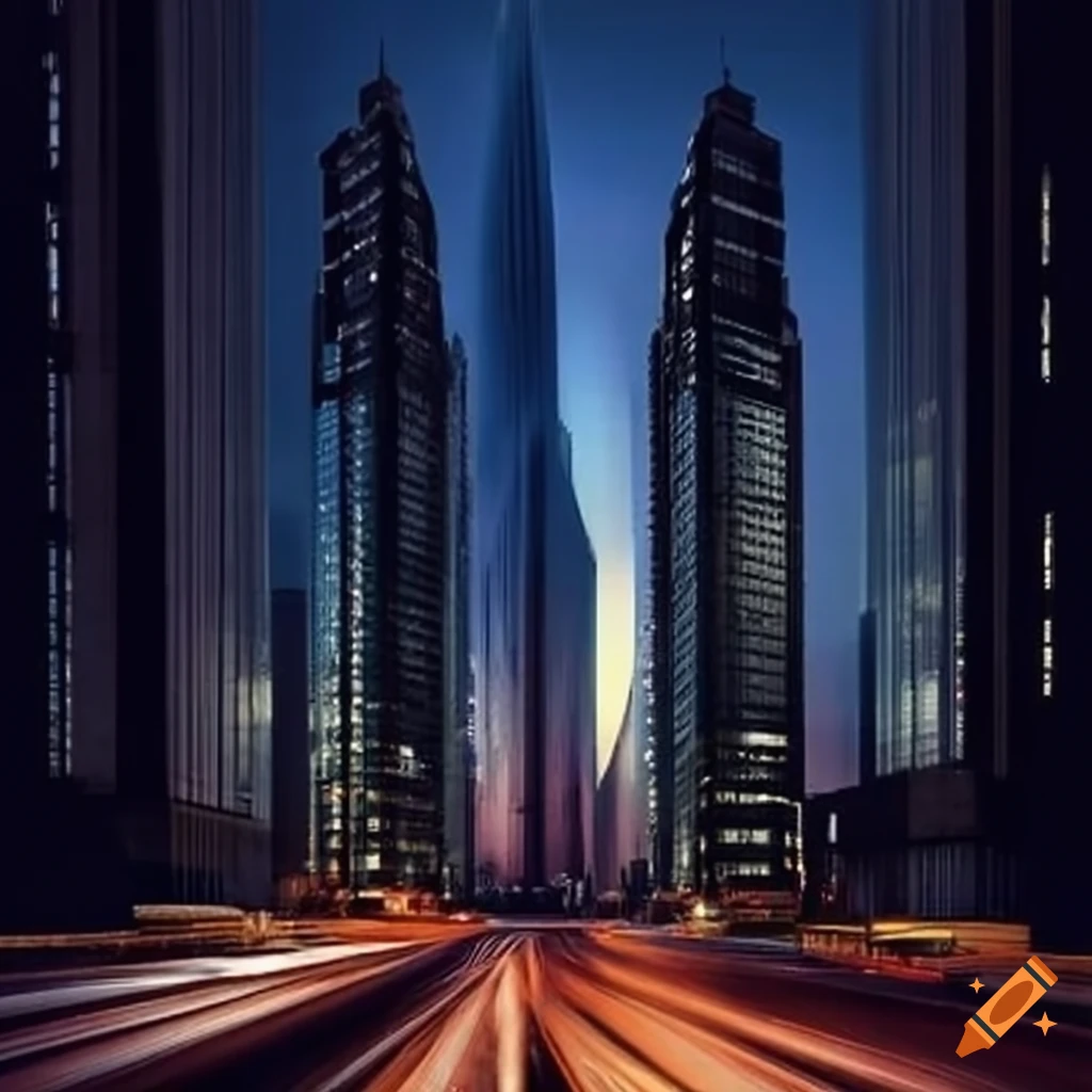 High rise skyscrapers