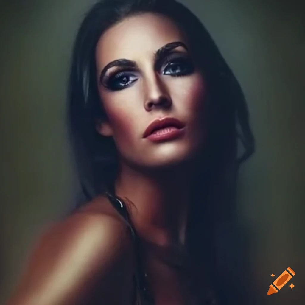 "alexis glick", age 35, closeup face, boudoir portrait on Craiyon