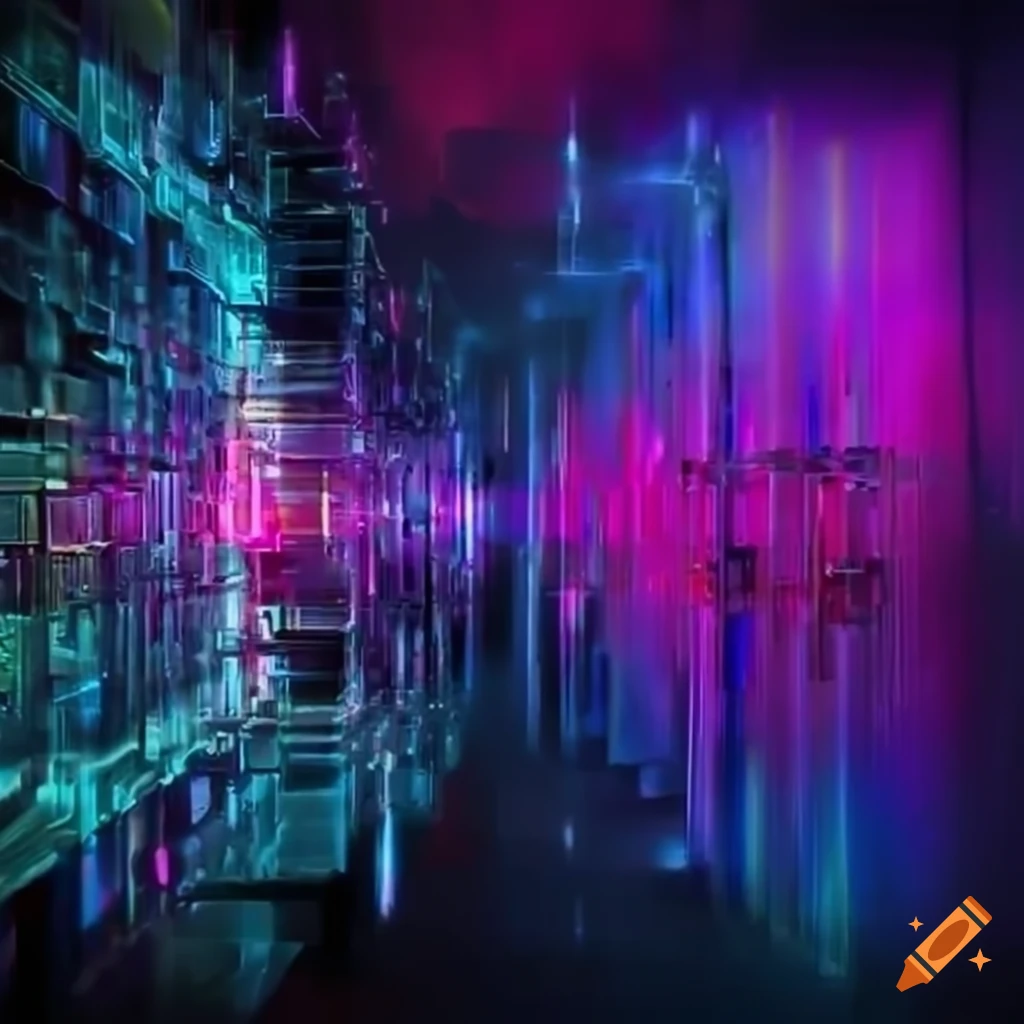 "Abstract electronic art meets quantum computing on an ultrarealistic ...