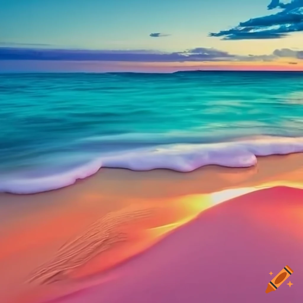 Colourful beach