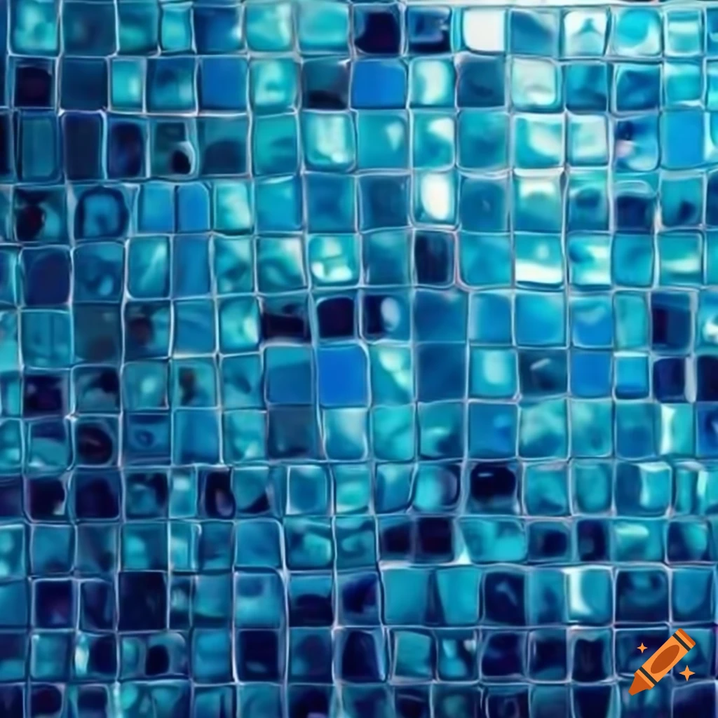 Light blue water mosaic