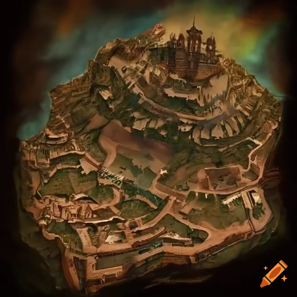 Plano de la ciudad de erebor