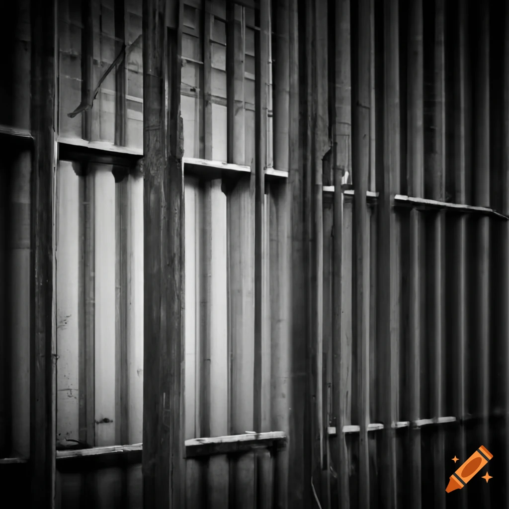 Jail look from inside to outside on Craiyon