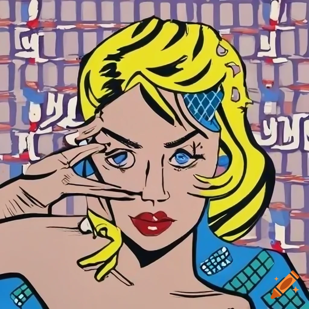 Comic inspired artwork by roy lichtenstein on Craiyon