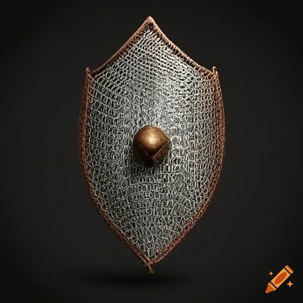 Chainmail shield on Craiyon