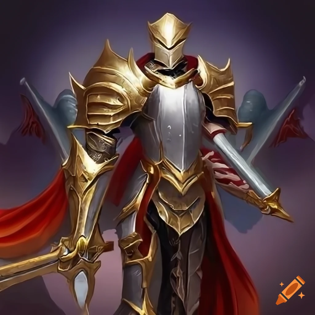 Fantasy archangel knight paladin