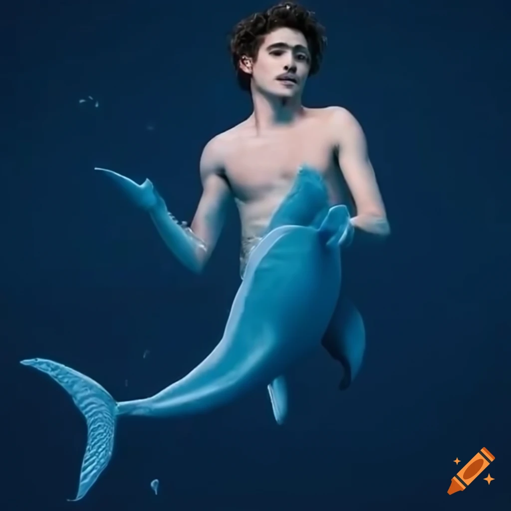 Joshua bassett with a dolphin’s body on Craiyon