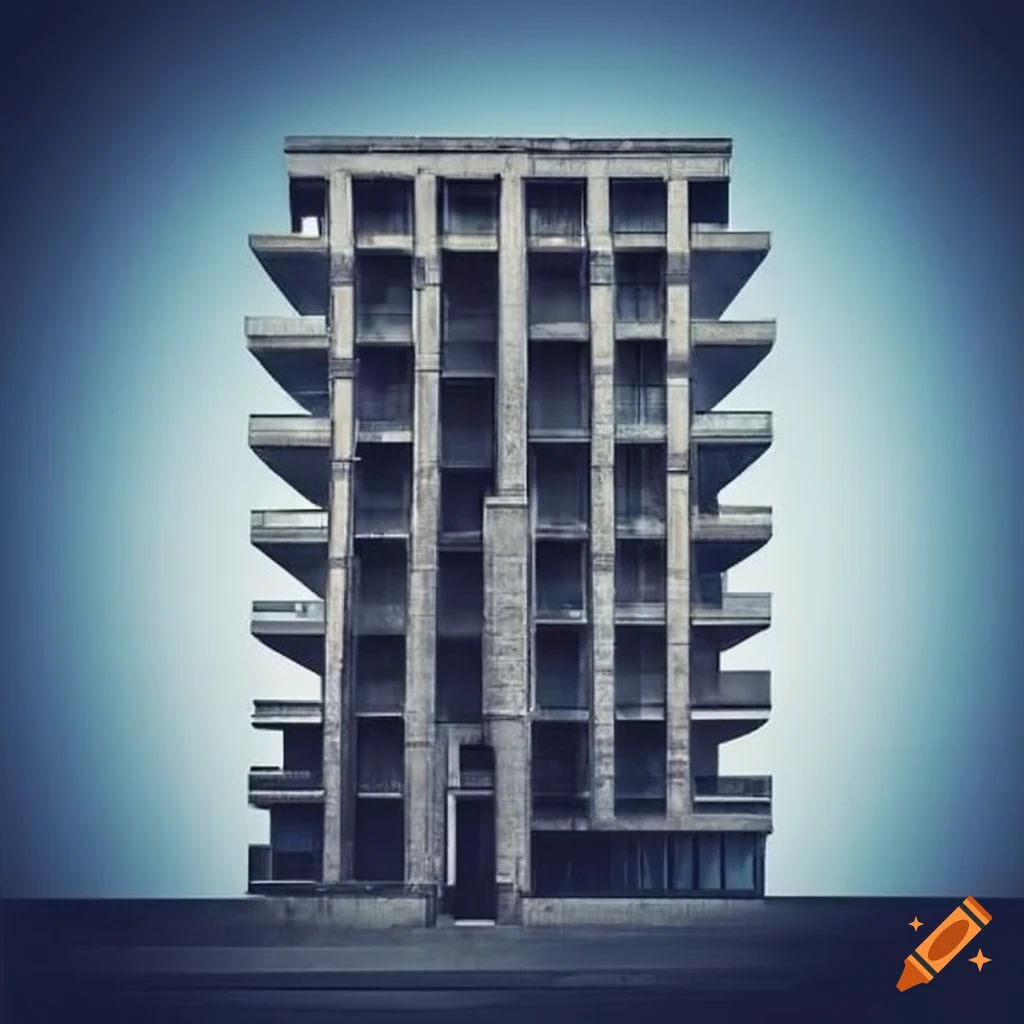 Brutalist-style building