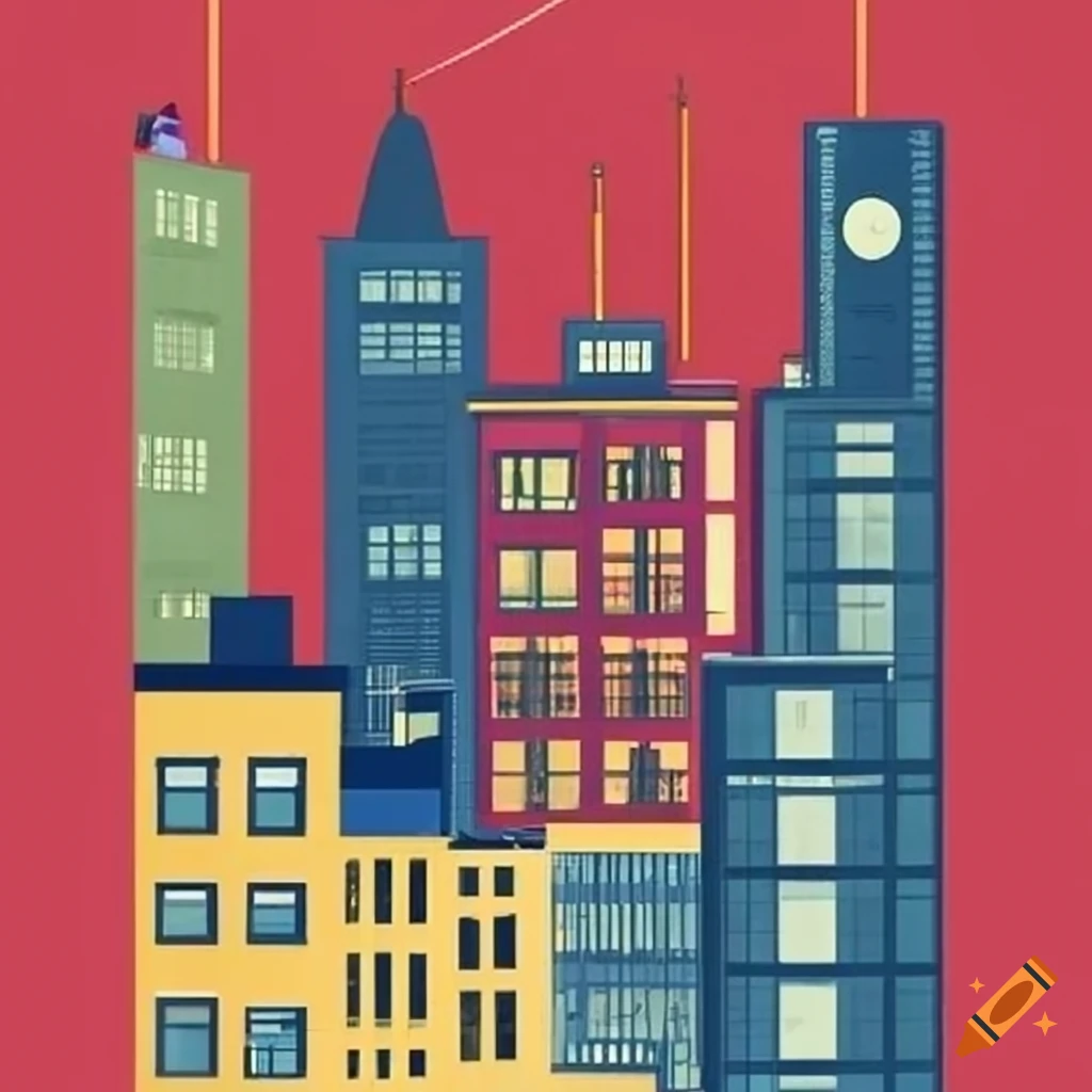 Urban city festival poster