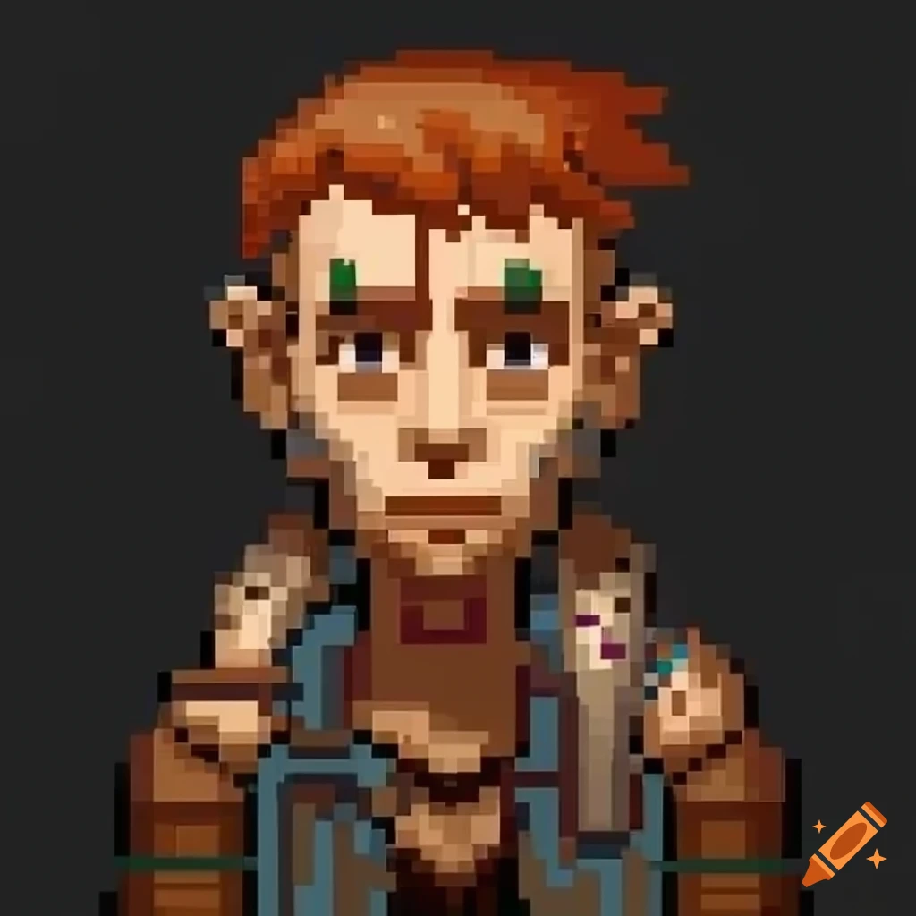 Generate game character pixel art on Craiyon