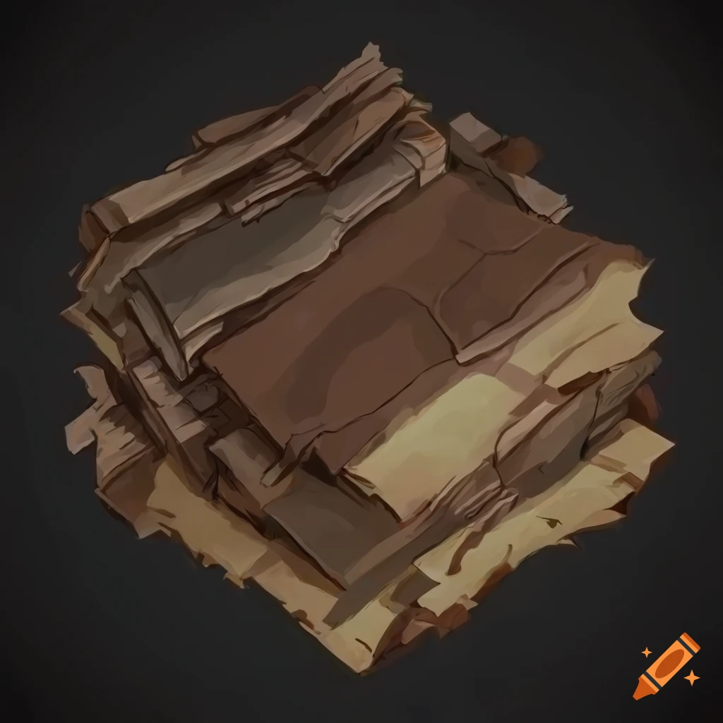 An_intricate_modular_top_down_isometric_concept_art_with_PBR_materials ...