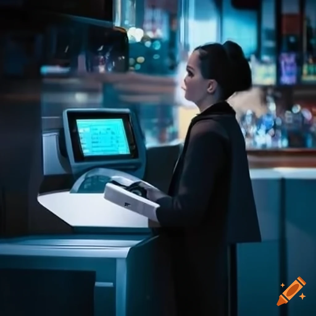 Self-checkout machine asks customers to tip