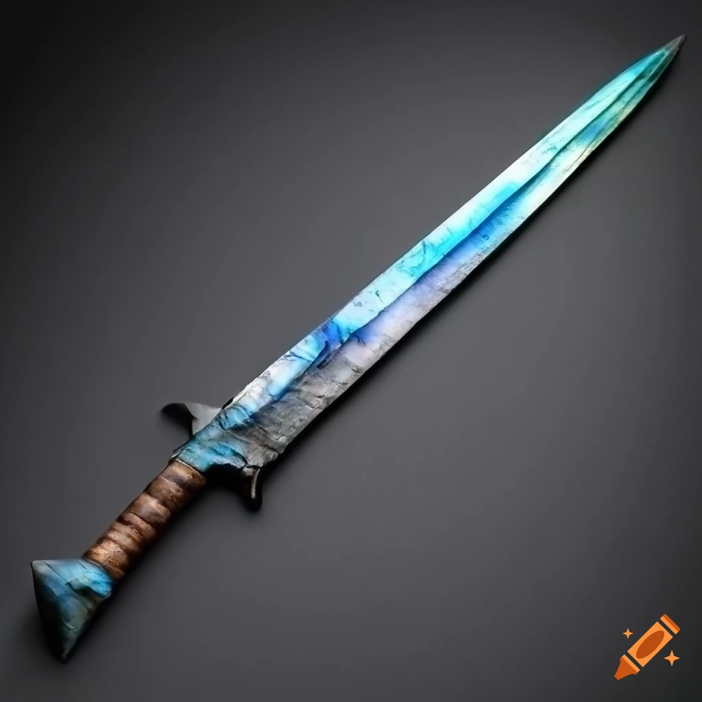 Sword made of labradorite