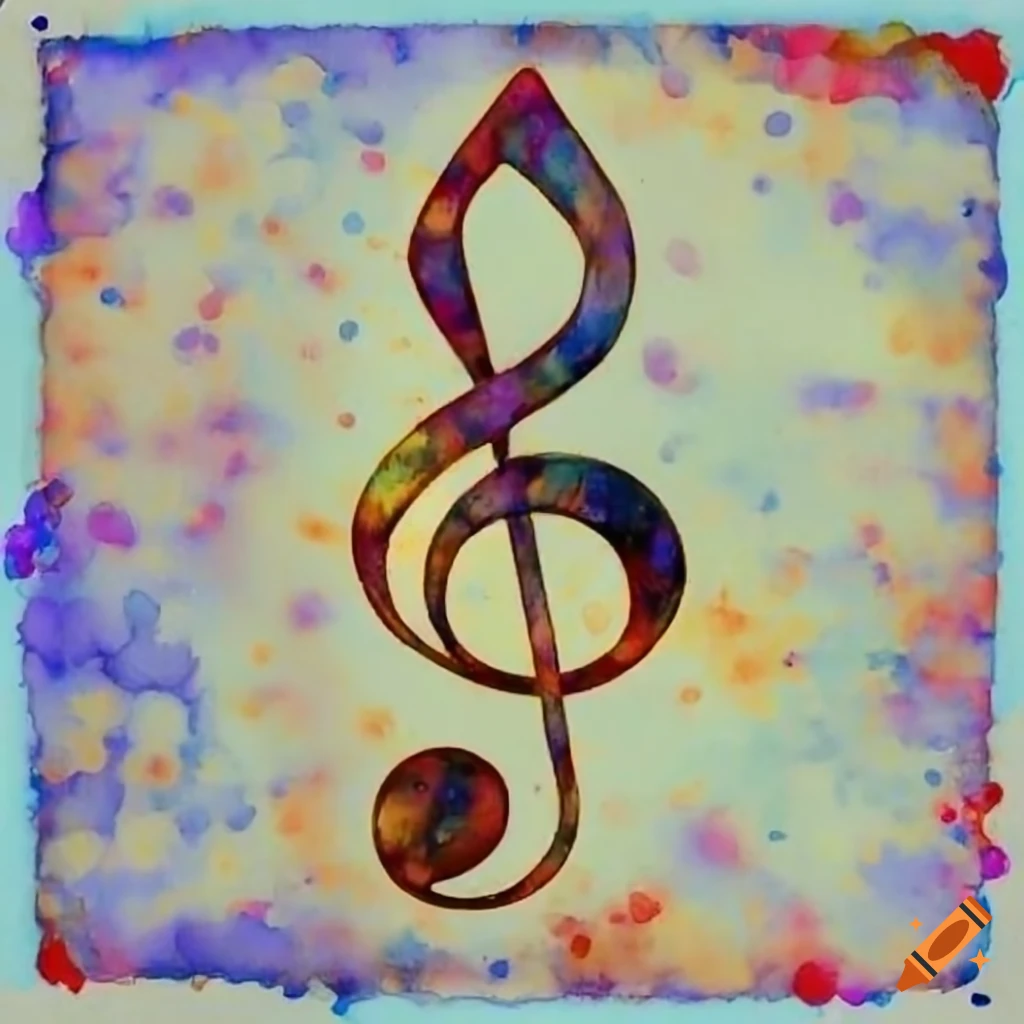 Treble clef inside the golden section in mathematics on Craiyon