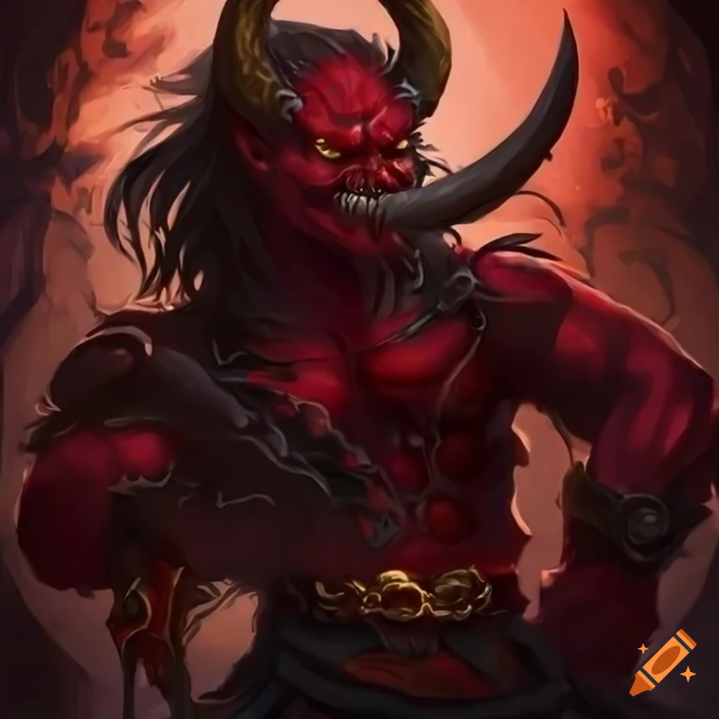 Fantasy oni on Craiyon