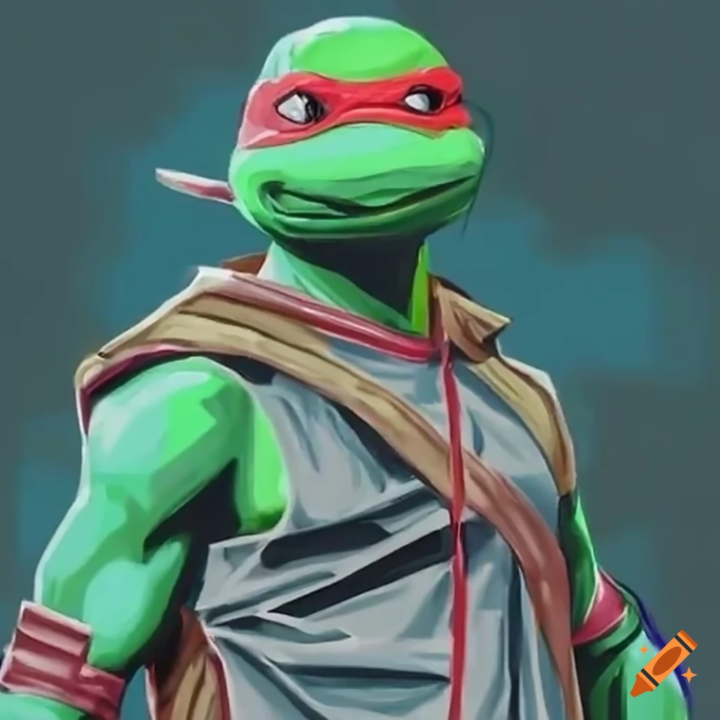 Ninja turtle in a tracksuit