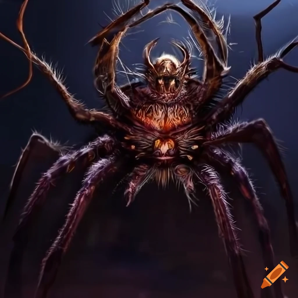 Fantasy spider on Craiyon