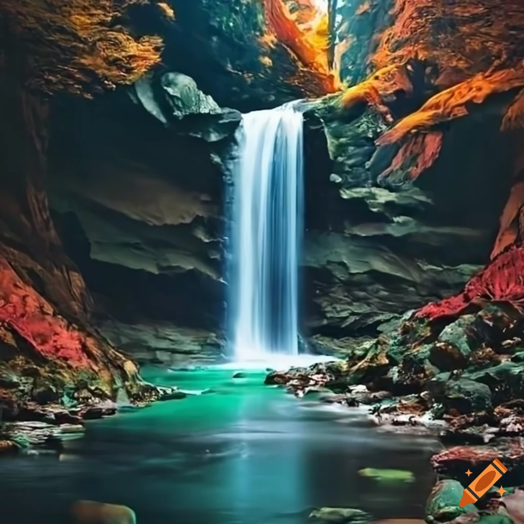 Waterfall on Craiyon