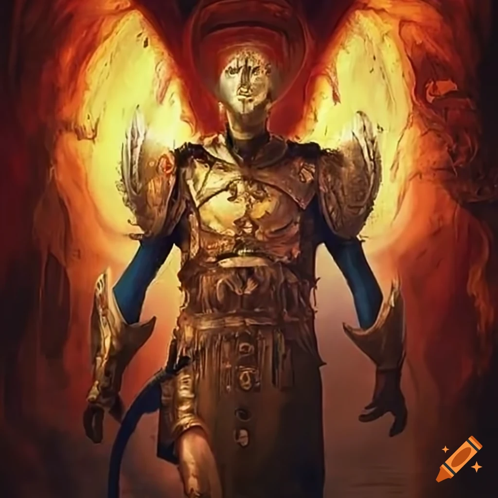 A heroic personification of time on Craiyon