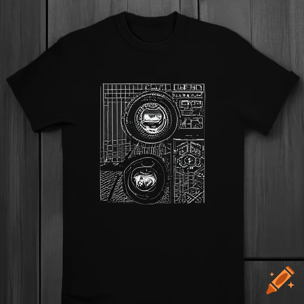 Tshirt design, dj, minimalistic on Craiyon