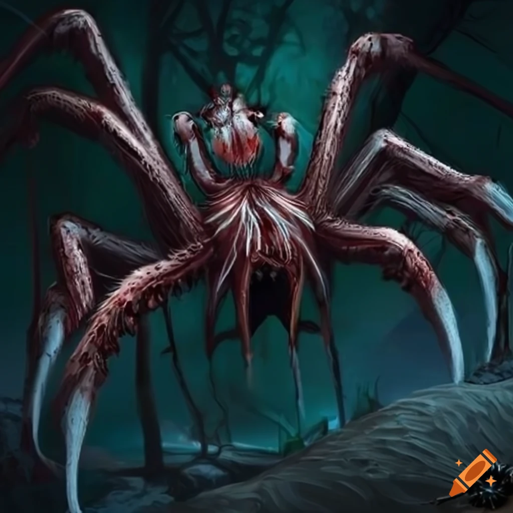 Huge fantasy spider