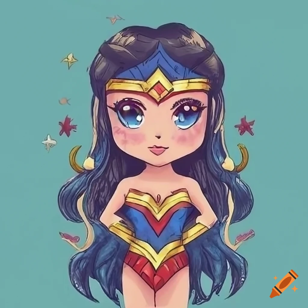 Cute Cartoon Wonder Woman Wonderful Snow White | A Snow White Wonder