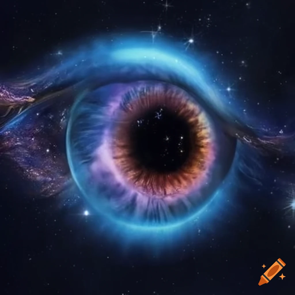 Intriguing and mystical space eye