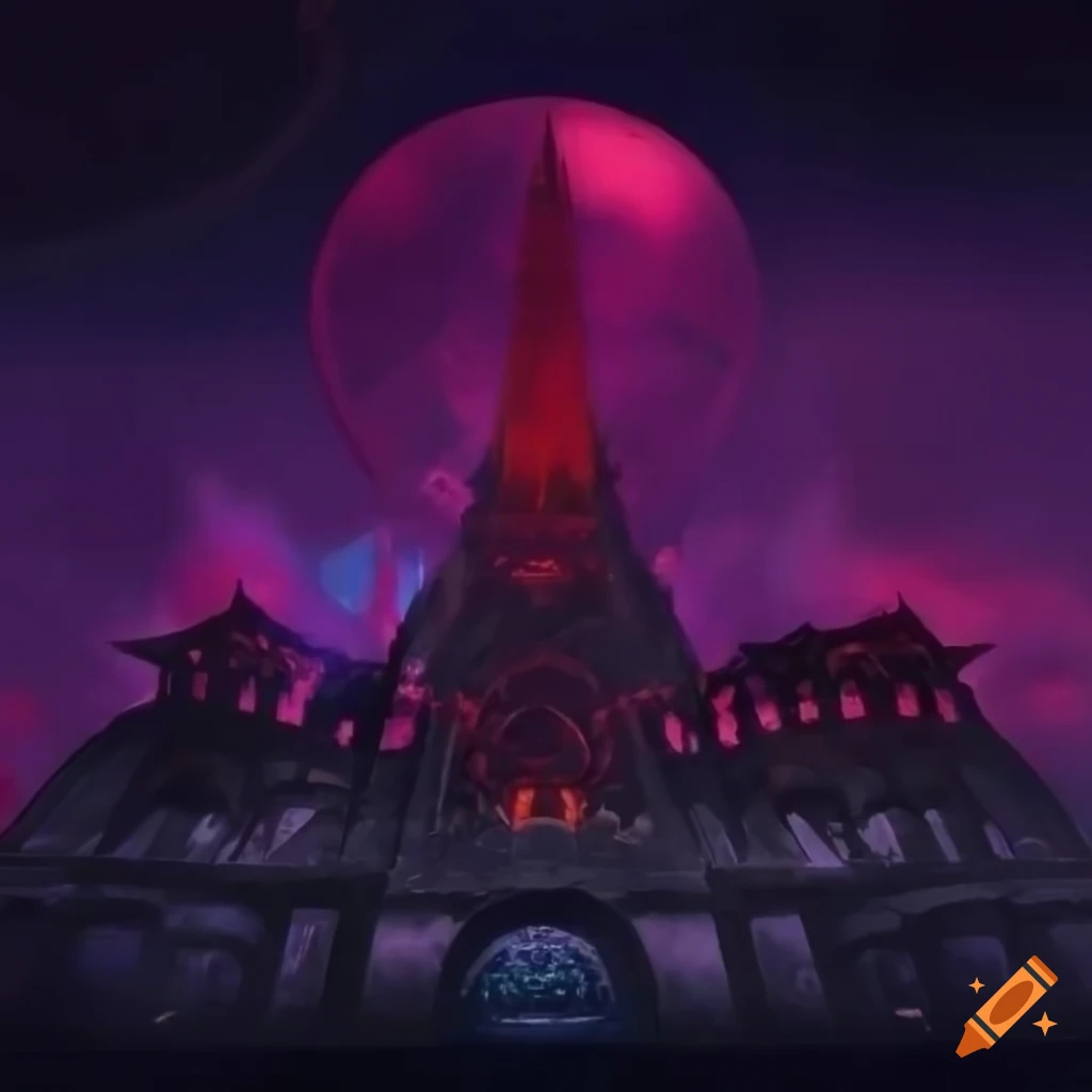 Tower of hell artwork inspired by the works of wlop, ydiya, shiwen liu ...