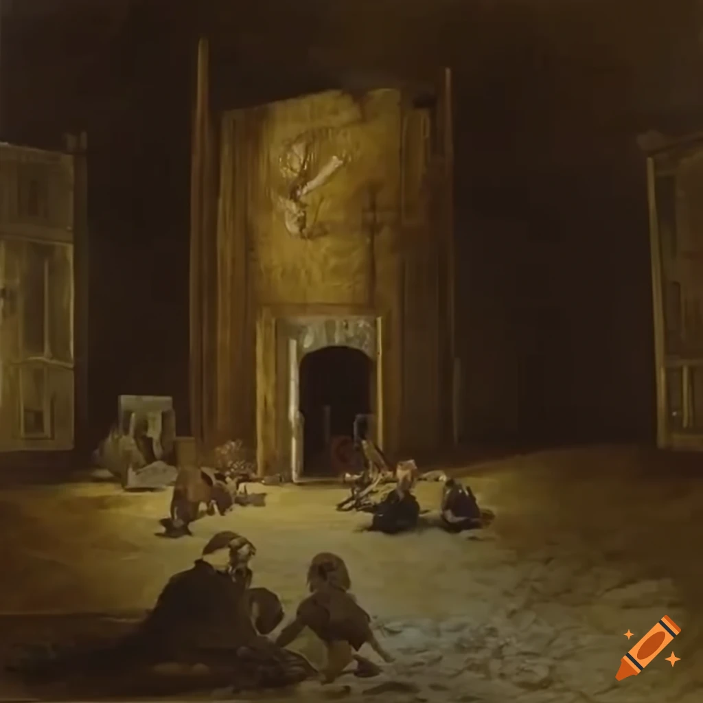 Combine the artistic styles of Andrew Wyeth, franz sedlacek, and Norman ...