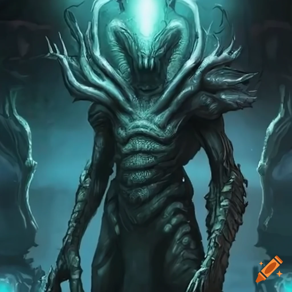 Create a powerful alien for an rpg on Craiyon