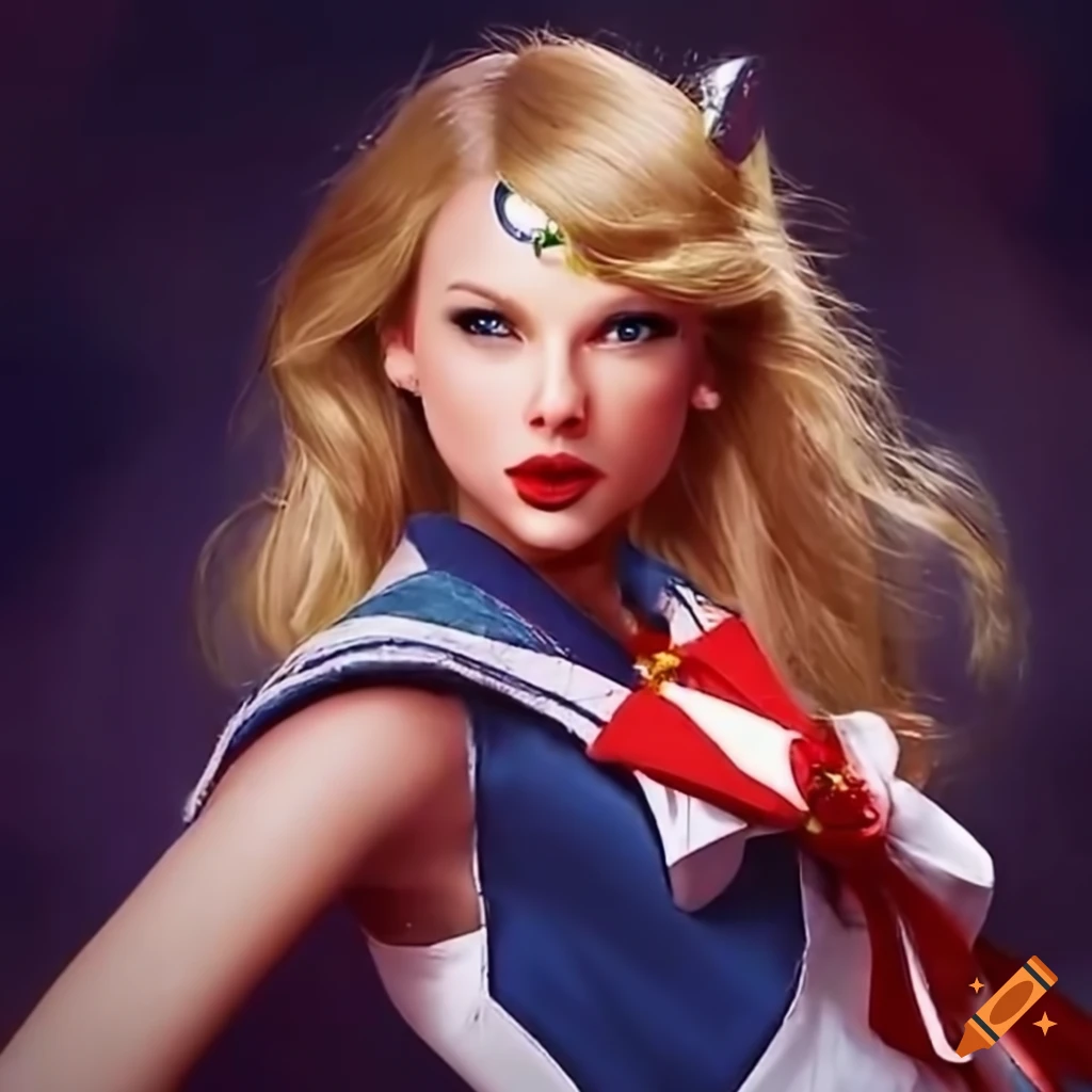 Taylor swift cosplaying sailor moon