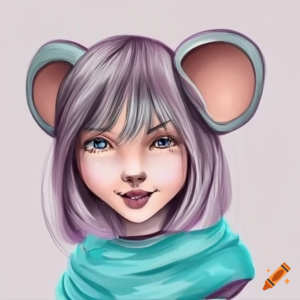 An adorable mouse girl