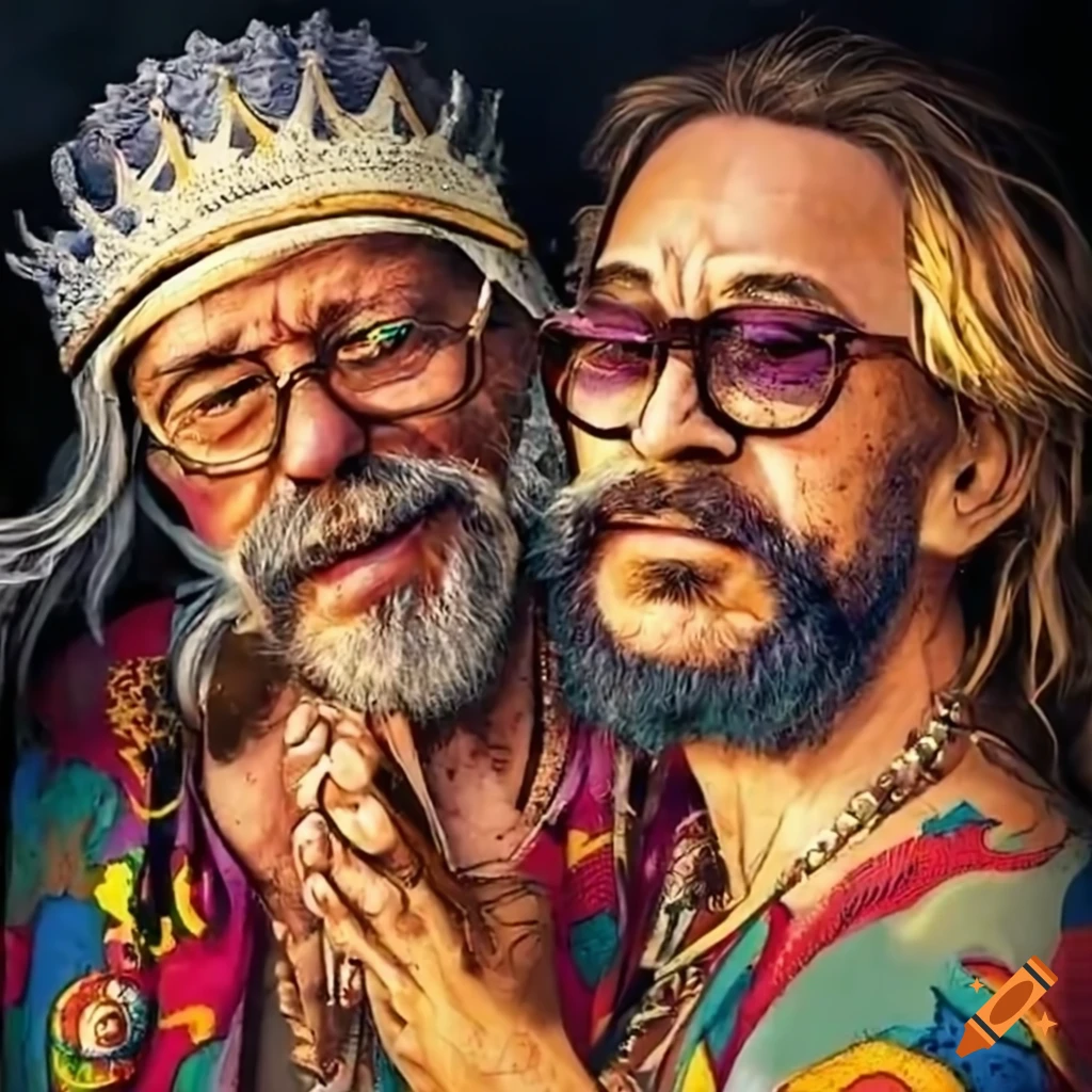 King hippie and timmy freedom on the porch of the house of pain