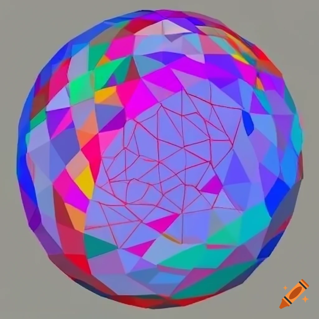 Low polygon count model of sphere on Craiyon