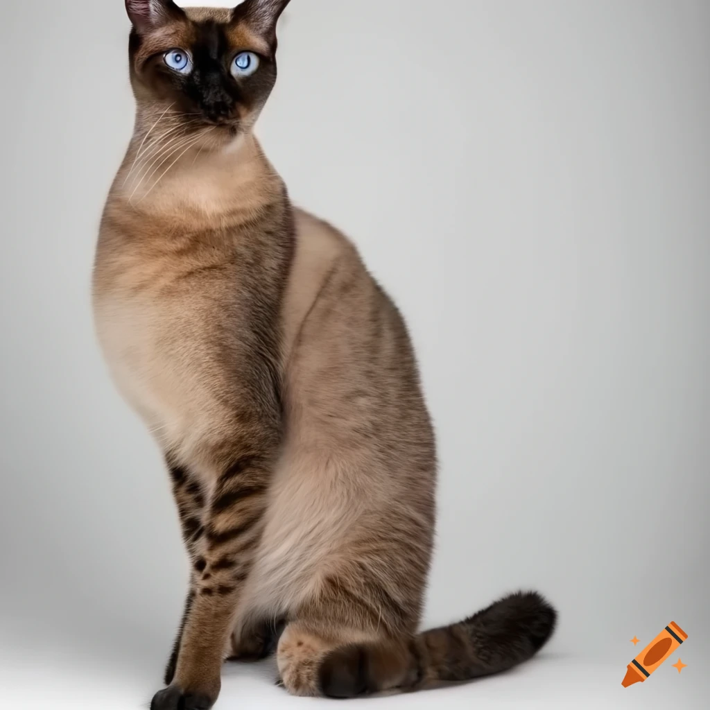 Savannah Siamese Cat F6 Mink Savannah Cat On Black Background Stock