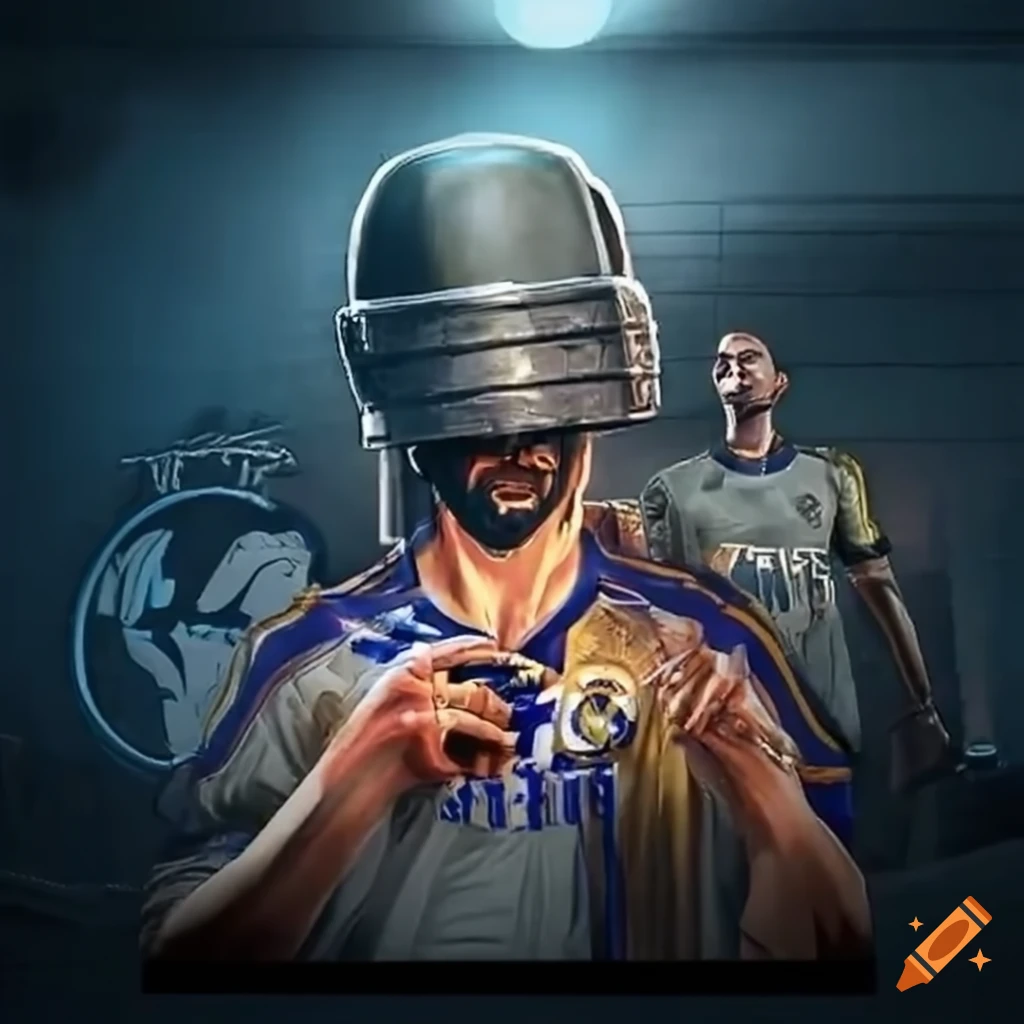 Real madrid and pubg game on Craiyon