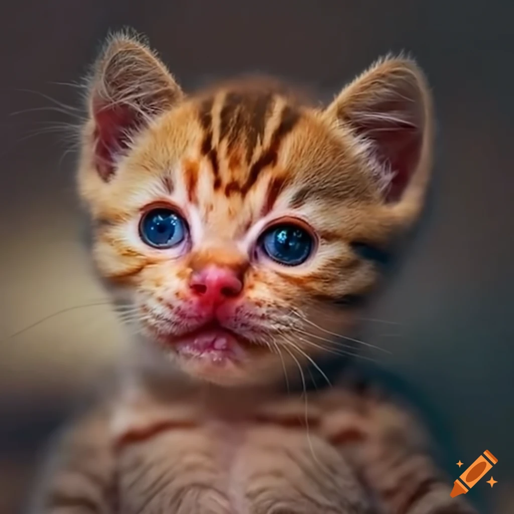 Cute, newborn kitten in a flash costume on Craiyon