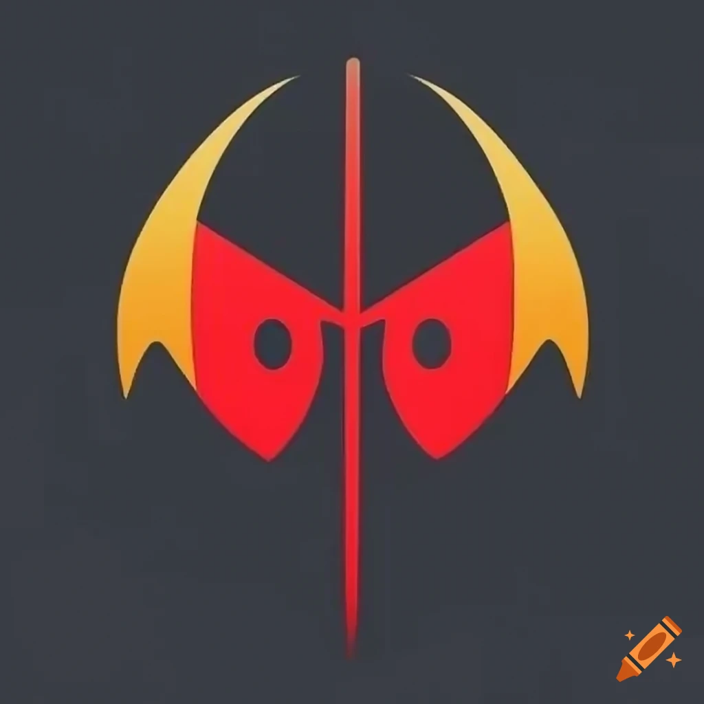 Dr. robotnik symbol, simplistic logo on Craiyon