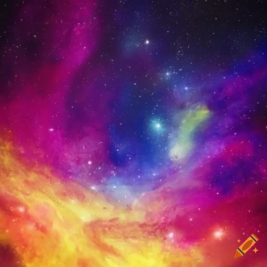 Sparkling galaxy in a child's dream