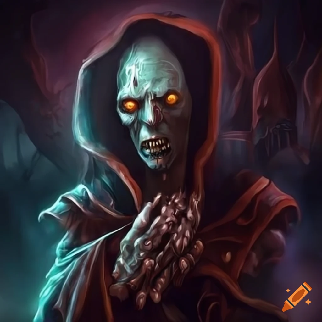 Necromancer wizard sorcerer zombie vampire ghoul fantasy