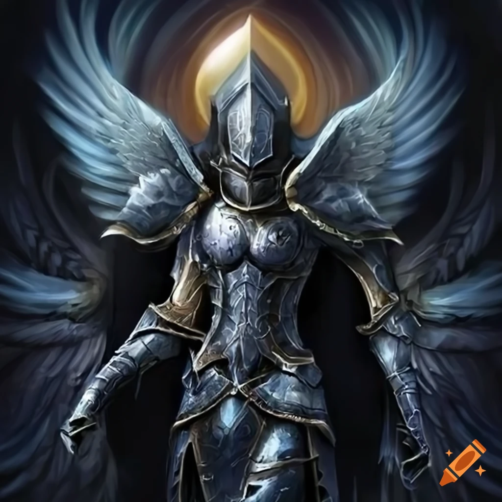Fantasy archangel knight