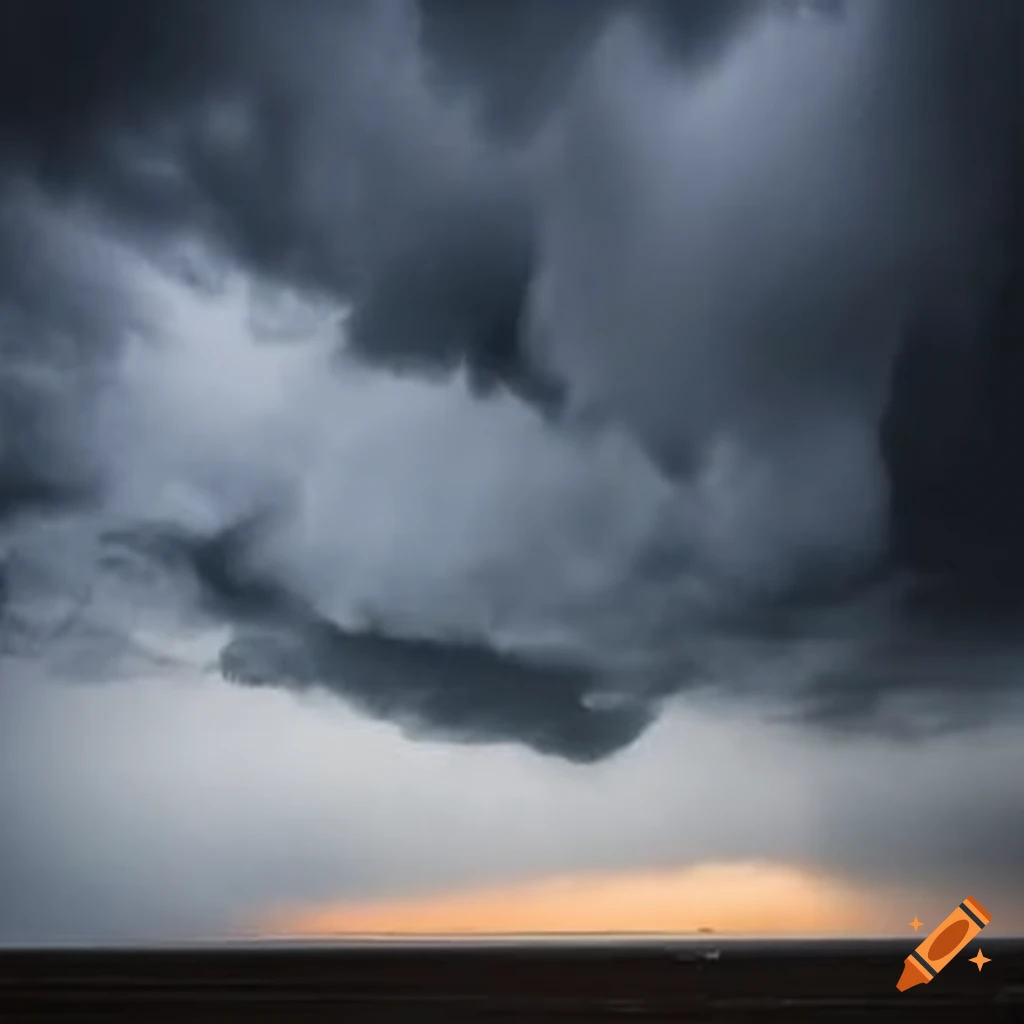 Clouds that are about to rain