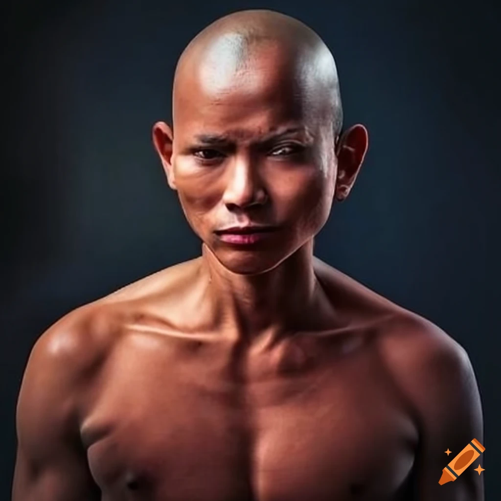 A muscular monk