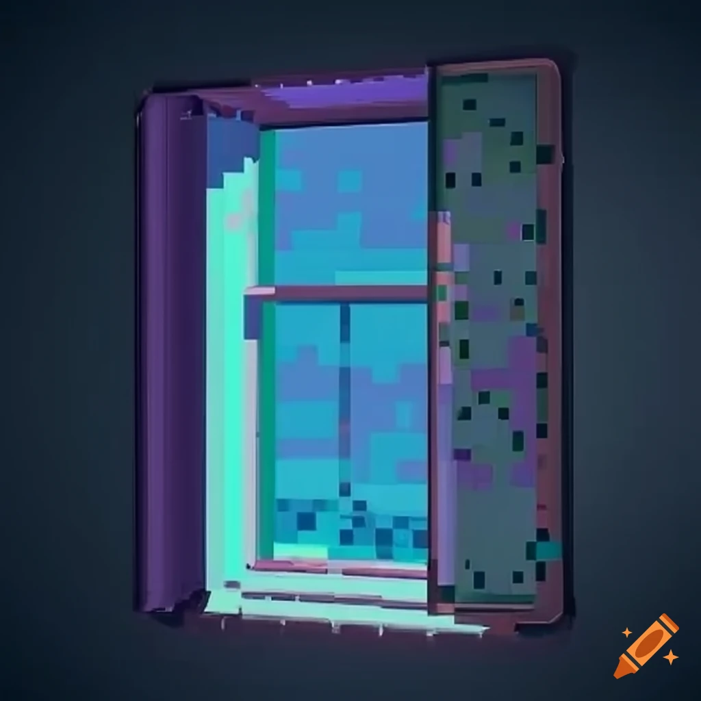 Pixel window on Craiyon