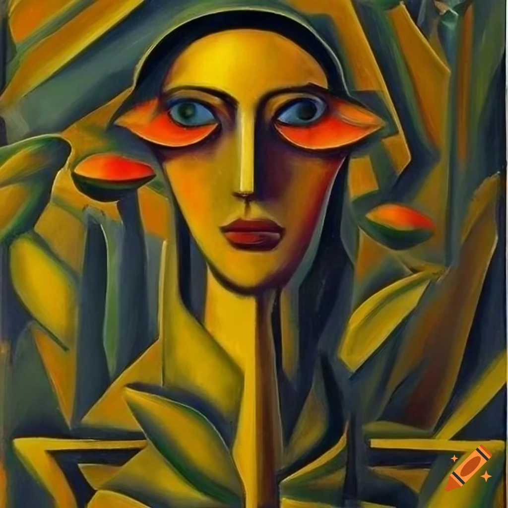 Painting Henri Gaudier-Brzeska surreal opium eyes on Craiyon