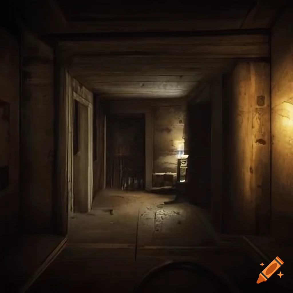 An image depicting the secret basement constructed by a grandfather ...