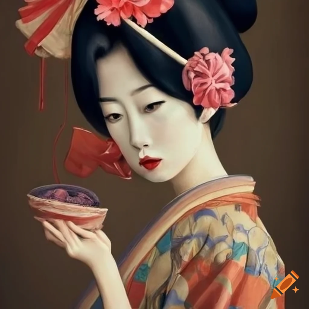 Japanese lady art surreal