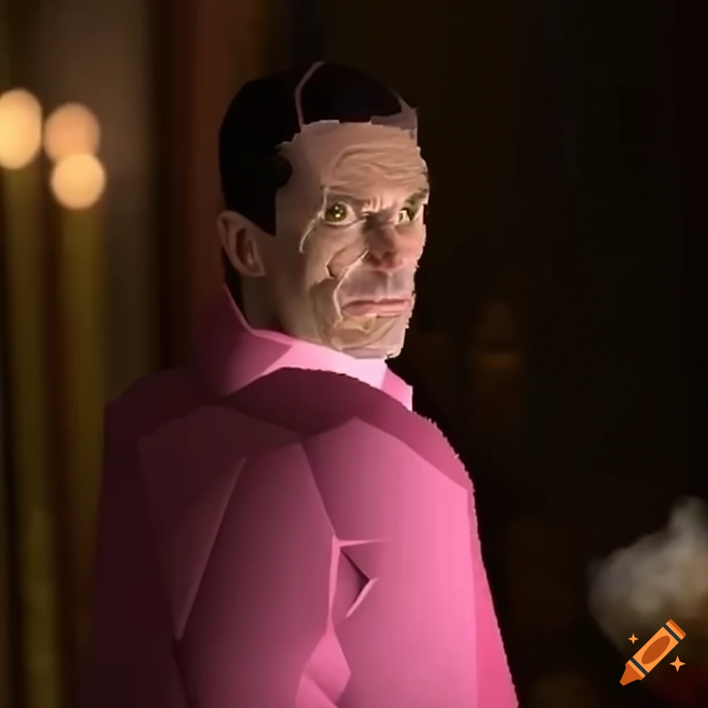 Jon Hamm Dressed as Sigmund wearing pink HaM robes in old school ...