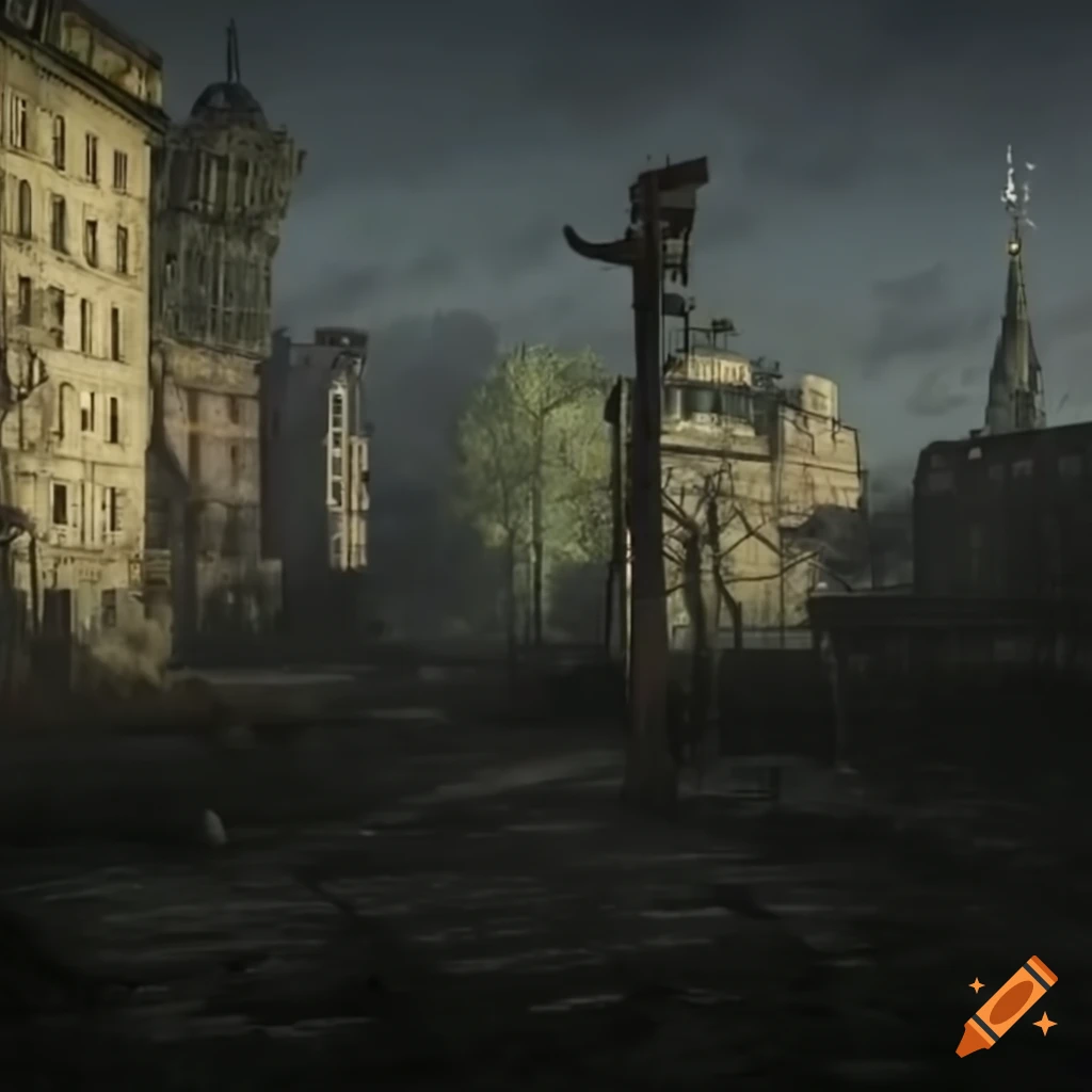Fallout: berlin landscape on Craiyon