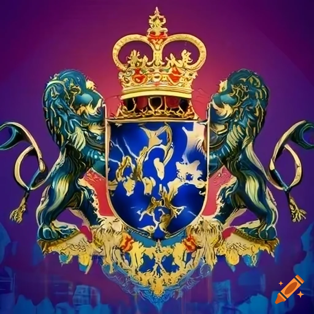 Lion Crest Symbol Gold